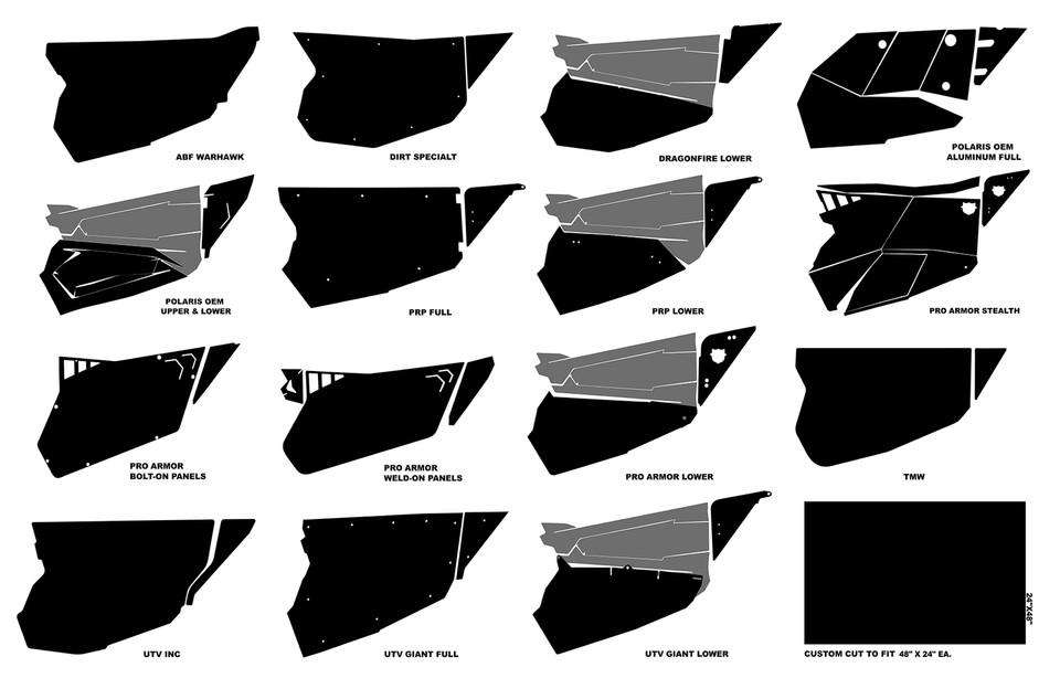 2019 2023 Polaris RZR TURBO S XP 1000 graphics decal kit 24 mil #2515 ...