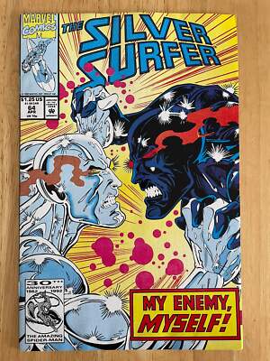Silver Surfer #64 Direct Marvel Comics 1992 Dark Silver Surfer Galactus ...