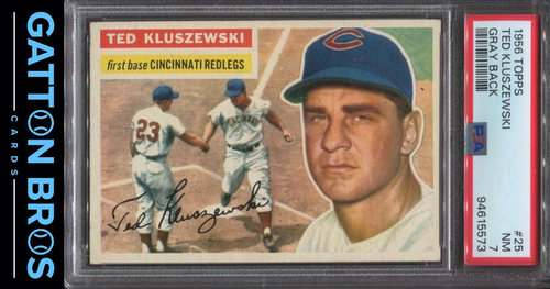 1956 Topps Ted Kluszewski Gray Back #25 PSA 7 NM | eBay