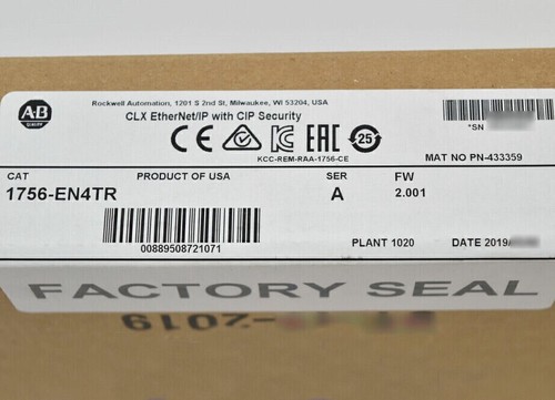 Factory Sealed Allen-Bradley 1756-EN4TR Series A ControlLogix 2 Port | eBay