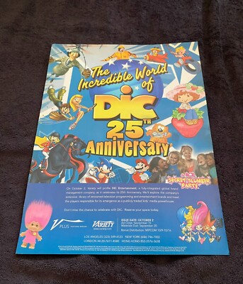 DIC 25TH YEAR 2006 ad Super Mario Sonic Hedgehog Archie Ronald McDonald ...