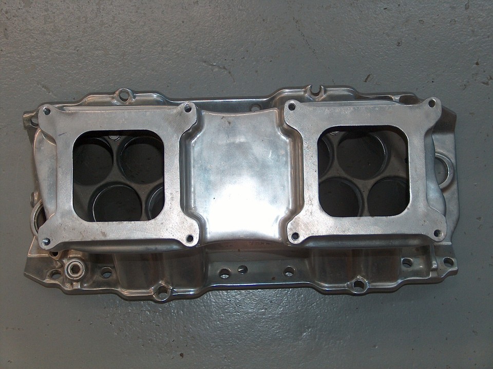 Vintage Edelbrock BB Chevy 2x4 Tunnel Ram Intake Manifold UR2X Chipped ...