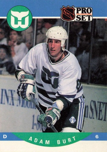 Adam Burt 1990 Pro Set #447 Hartford Whalers RC | eBay