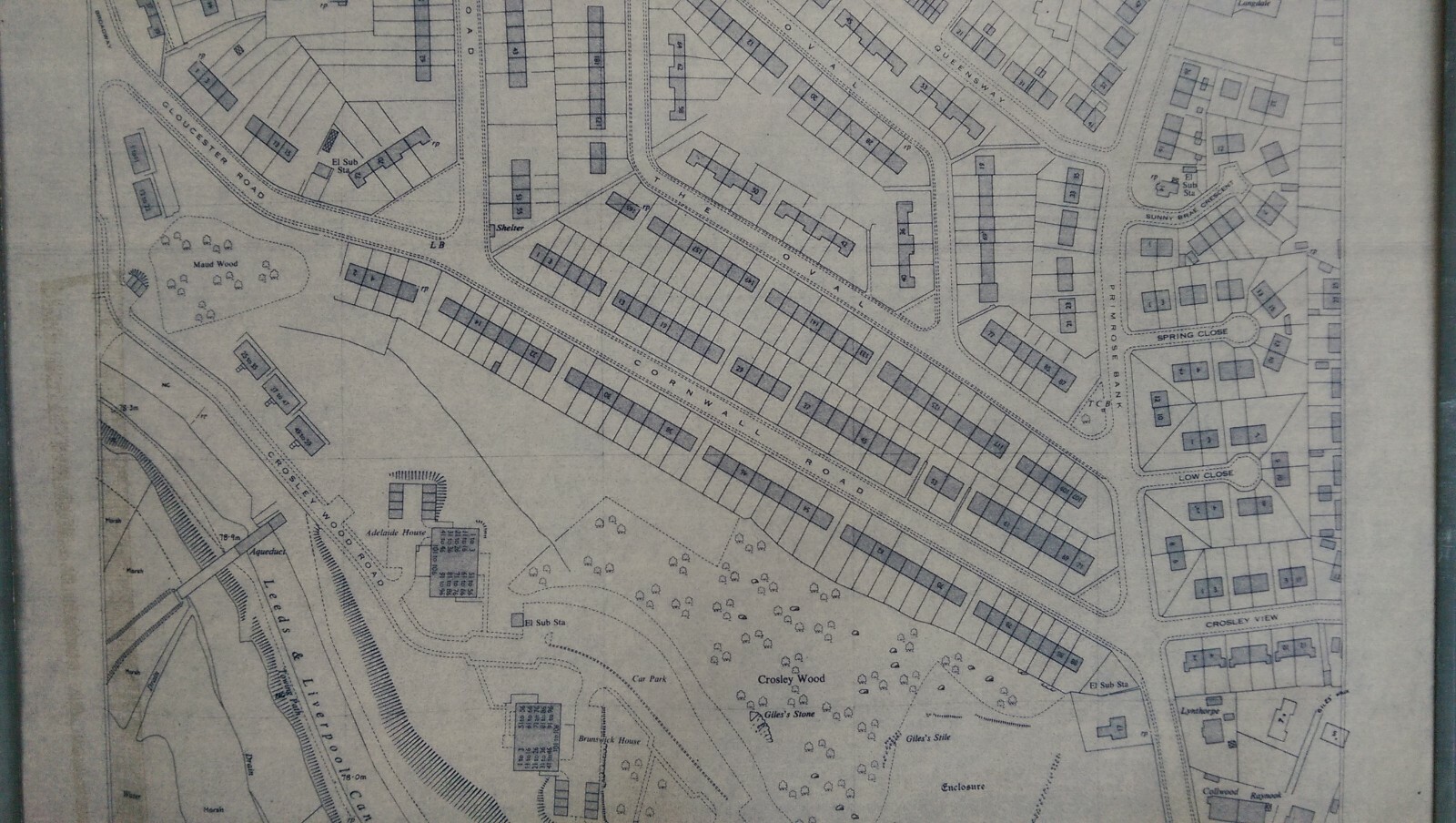 Ordnance Survey Map: Bingley/Gilstead, Plan SE 1138 NE, 1968 | eBay UK