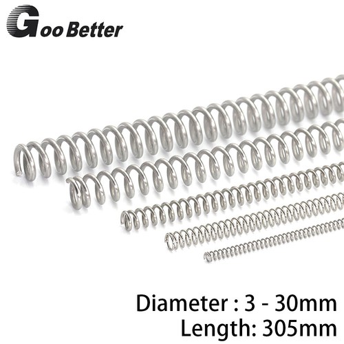 Stainless Steel Compression Springs 3 - 30mm Diameter 305mm Length ...