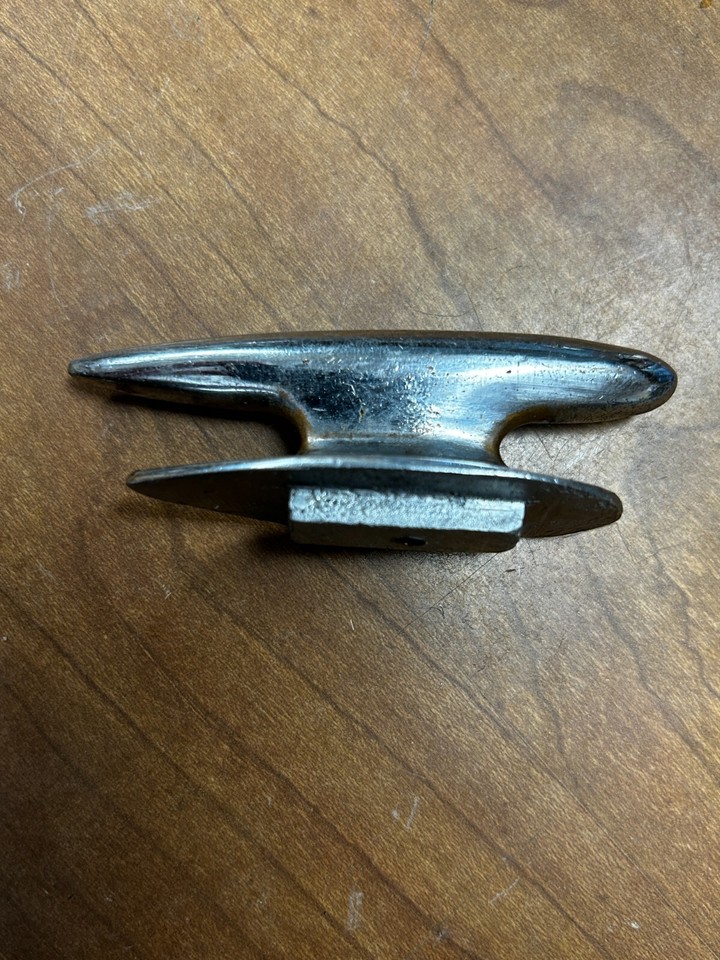 Vintage Chrome on Bronze 3" Fender Cleats Chris Craft Century | eBay