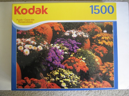 NEW Kodak FALL COLORS 1500 pc Jigsaw Puzzle FLOWER Mums SEALED Mega | eBay