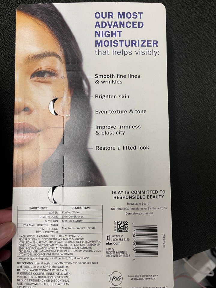 Olay Pro Night Hydrates Advanced Retinol Complex Moisturizer 1.7 fl oz ...