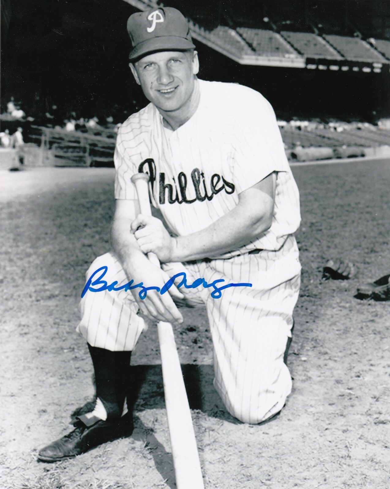 BOBBY MORGAN PHILADELPHIA PHILLIES ACTION SIGNED 8x10 | eBay