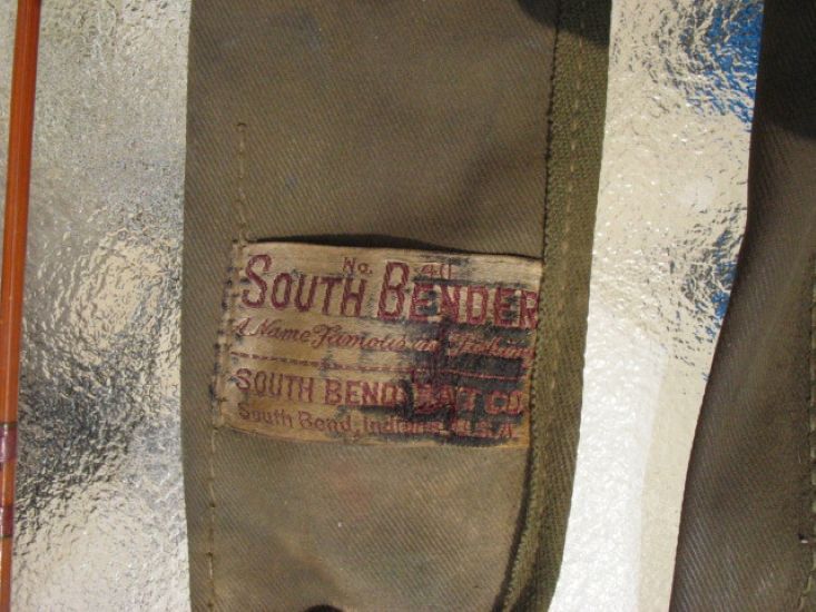 VINTAGE HORROCKS-IBBOTSON - (3) PC. BAMBOO FLY ROD & SOUTH BEND CANVAS ...