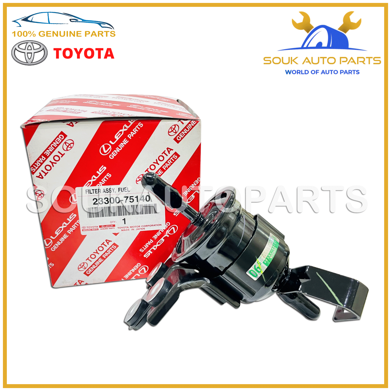 23300-75140 Genuine Toyota FILTER, FUEL (FOR EFI) 2330075140 OEM | eBay