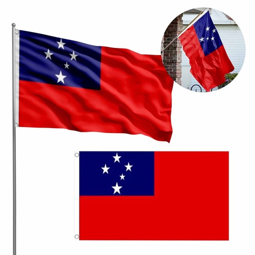 SAMOA Flag Large 5' x 3' Western Samoan Flag Oceania Flags Rugby | eBay