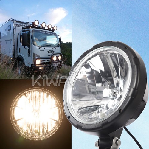 4x 55W 9" Round Work Light w/ Position Lamp for Telehandler FREE WIRING ...