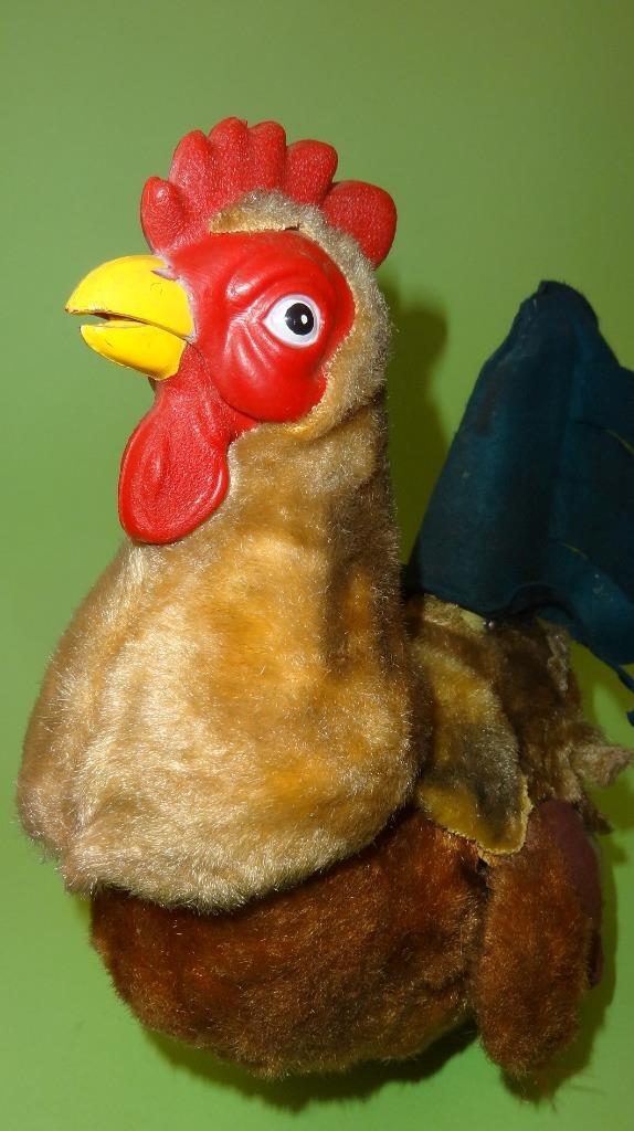 VTG CROWING ROOSTER TIN PLATE BATTERY ANIMAL TOYS YONEZAWA JAPAN 1950 ...