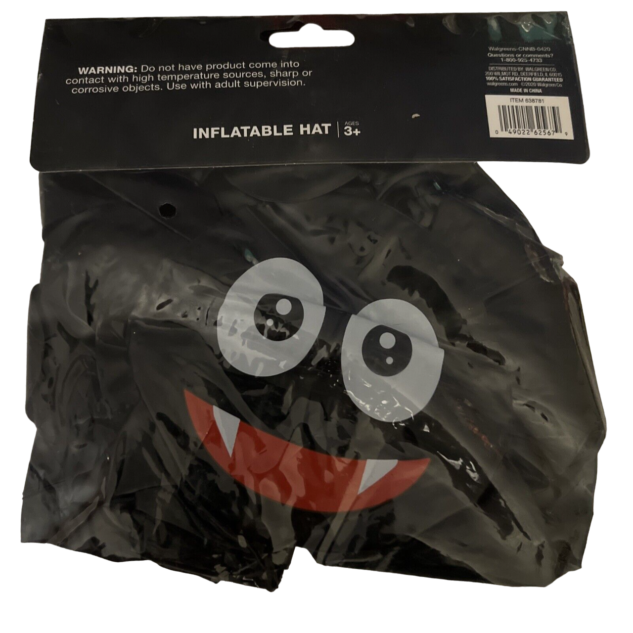 Halloween Kids Spider Inflatable Hat One Size New | eBay