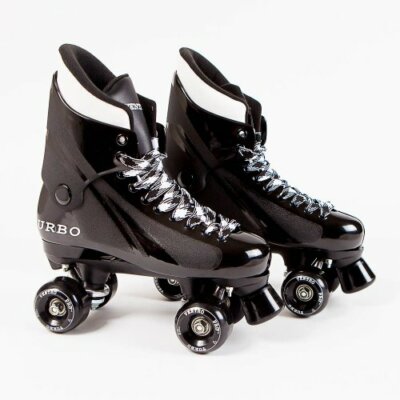 Ventro Pro Turbo Quad Roller Skates, Turbo 33 Style - Black Wheels ...