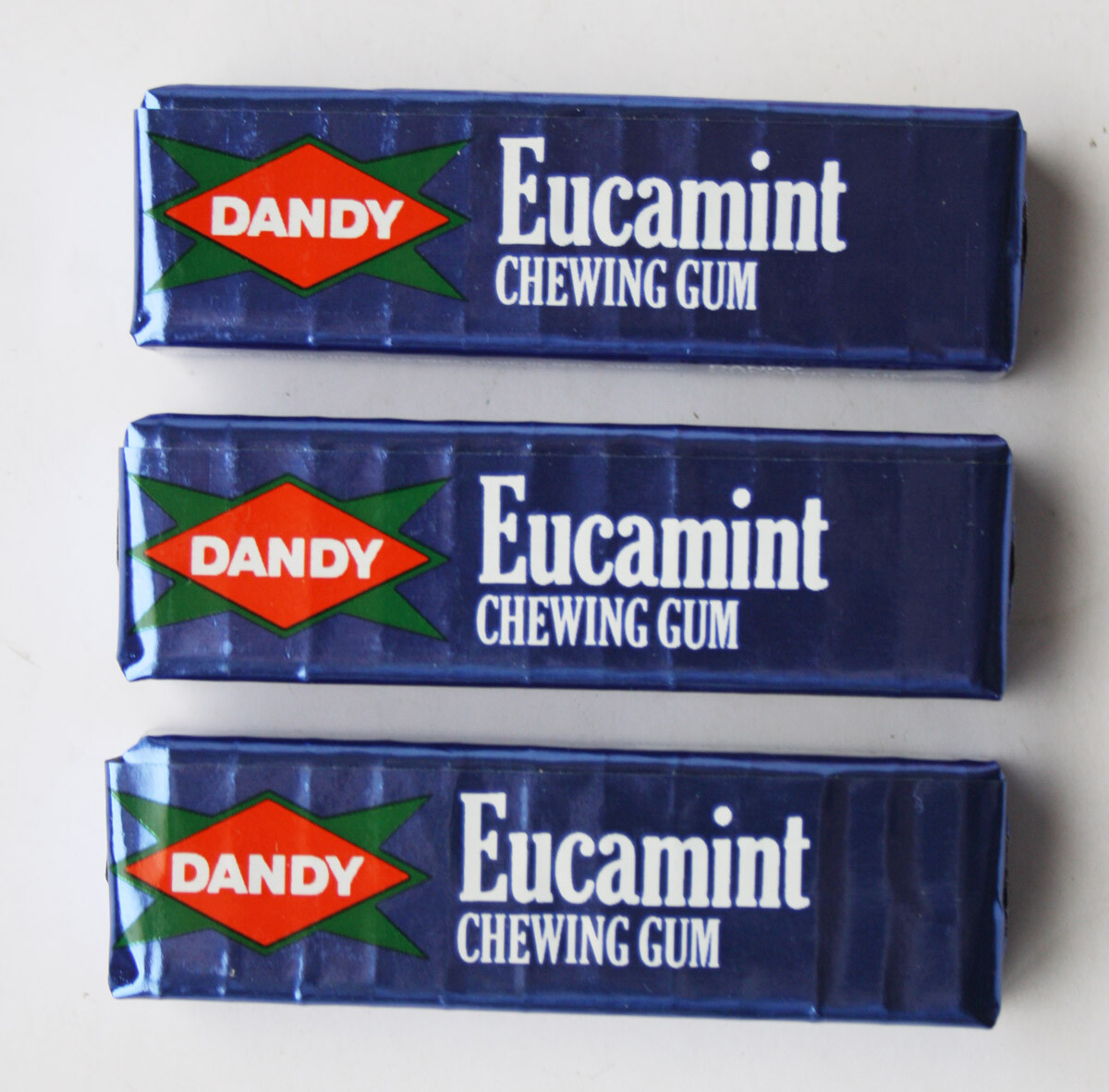 3X RARE VINTAGE 80'S DANDY EUCAMINT CHEWING GUM PACKS DENMARK GREECE ...
