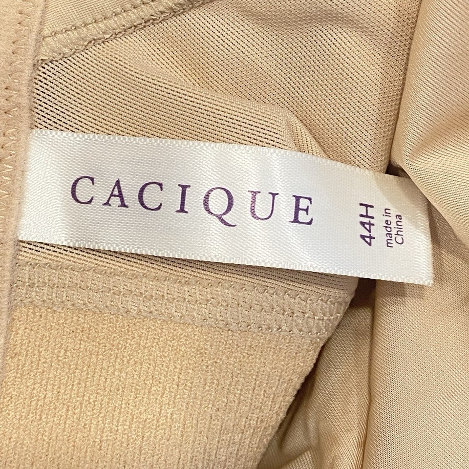 Cacique Tan Bra 44H Wireless Lightly Lined Cups Plus Size | eBay