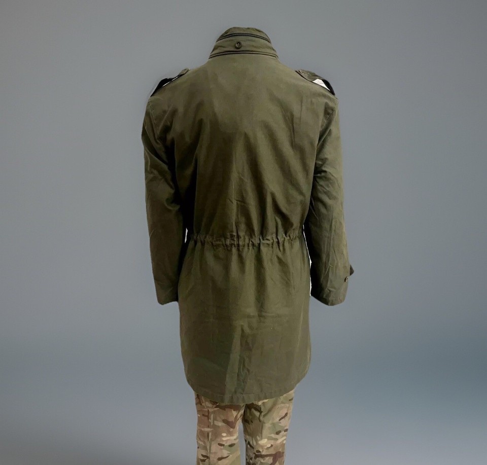 Genuine Vintage Belgian Military Surplus Parka Olive Green Coat | eBay