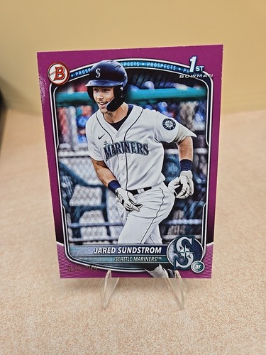 JARED SUNDSTROM 2025 BOWMAN 1ST PURPLE BORDER #39/299 | eBay