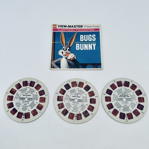 Vintage GAF View-Master Warner Bros Bugs Bunny 3 Reels 1959 Cartoon ...