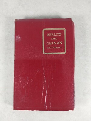 1957 Vintage Berlitz BASIC GERMAN Dictionary, Grosset Dunlap K43 | eBay