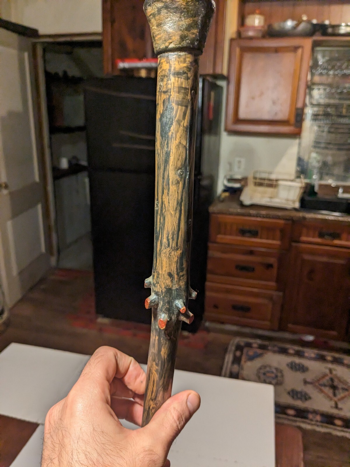 Antique Shriners Cane Walking Stick Stave Staff Mason… - Gem