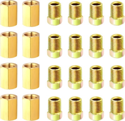 24PCS 3/8 Inch-24 Threads Brake Line Fittings,Include 8PCS Brake Line ...