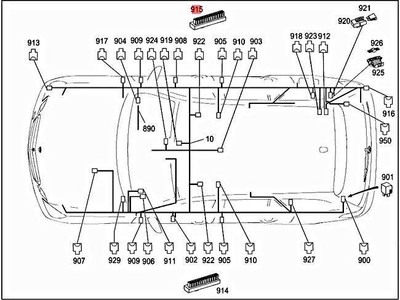 Genuine MERCEDES S212 W212 W221 E-CLASS Estate Distributor Block ...