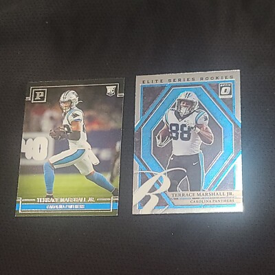 Terrance Marshall Jr. Rookie 2 Card Lot Panthers RC optic chronicles | eBay