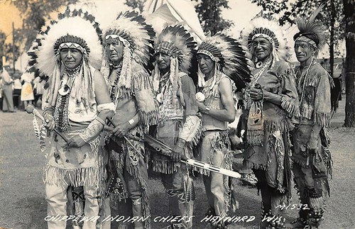 Hayward WI Chippewa Indian Chiefs Real Photo Postcard Copy | eBay