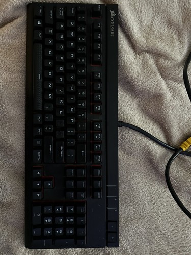 Corsair Strafe USB-Wired Red LED Backlit Mechanical Gaming Keyboard (CH ...