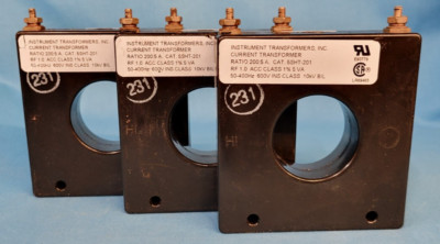 ITI CURRENT TRANSFORMER M/N: E93779 RATIO: 200:5A (LOT OF 3) | eBay