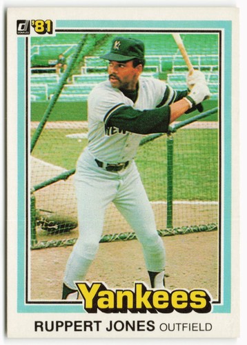 1981 Ruppert Jones Donruss - New York Yankees | eBay