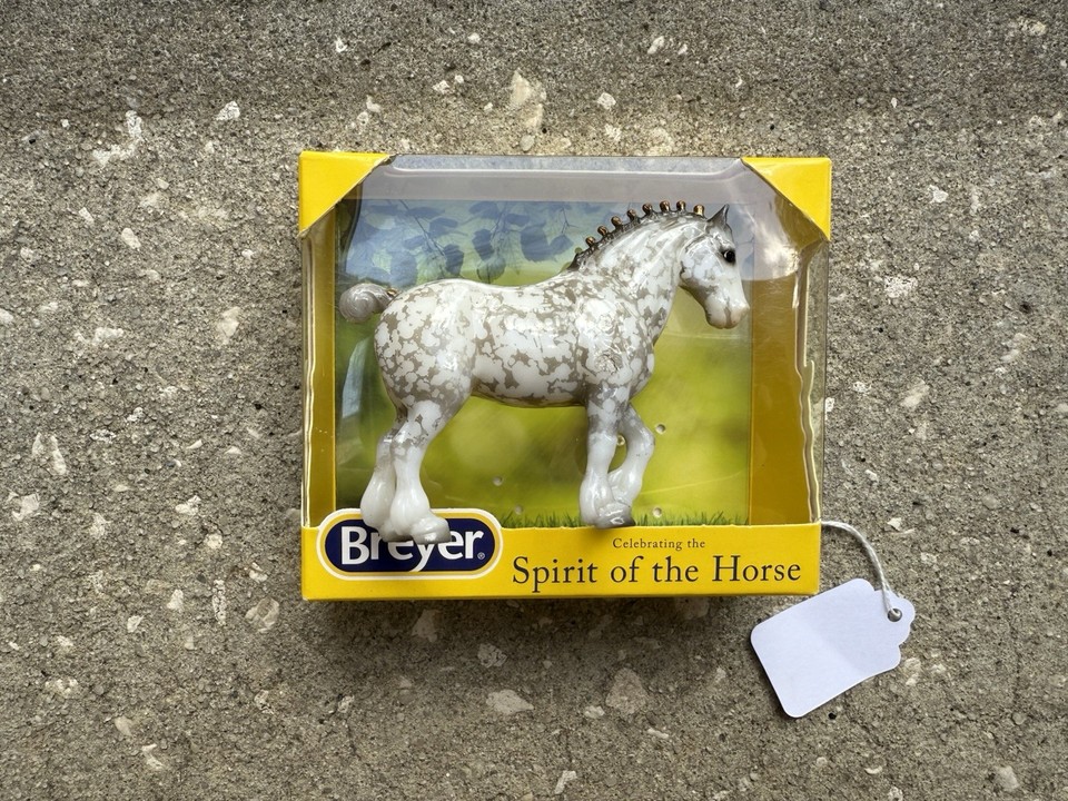 Breyer Horse Stablemate Club #712368 Duke Glossy Dapple Grey Clydesdale ...
