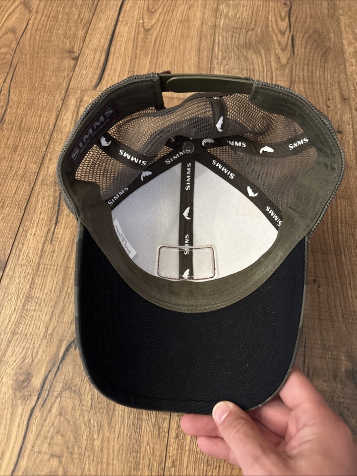 Simms Fly Fishing Rare Camo Trucker Hat - Bozeman Montana | eBay