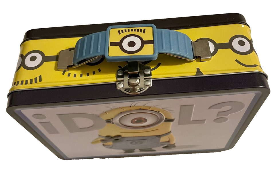 Despicable Me Tin Lunch Box Minion idol? size 7.7" retired 2015 | eBay