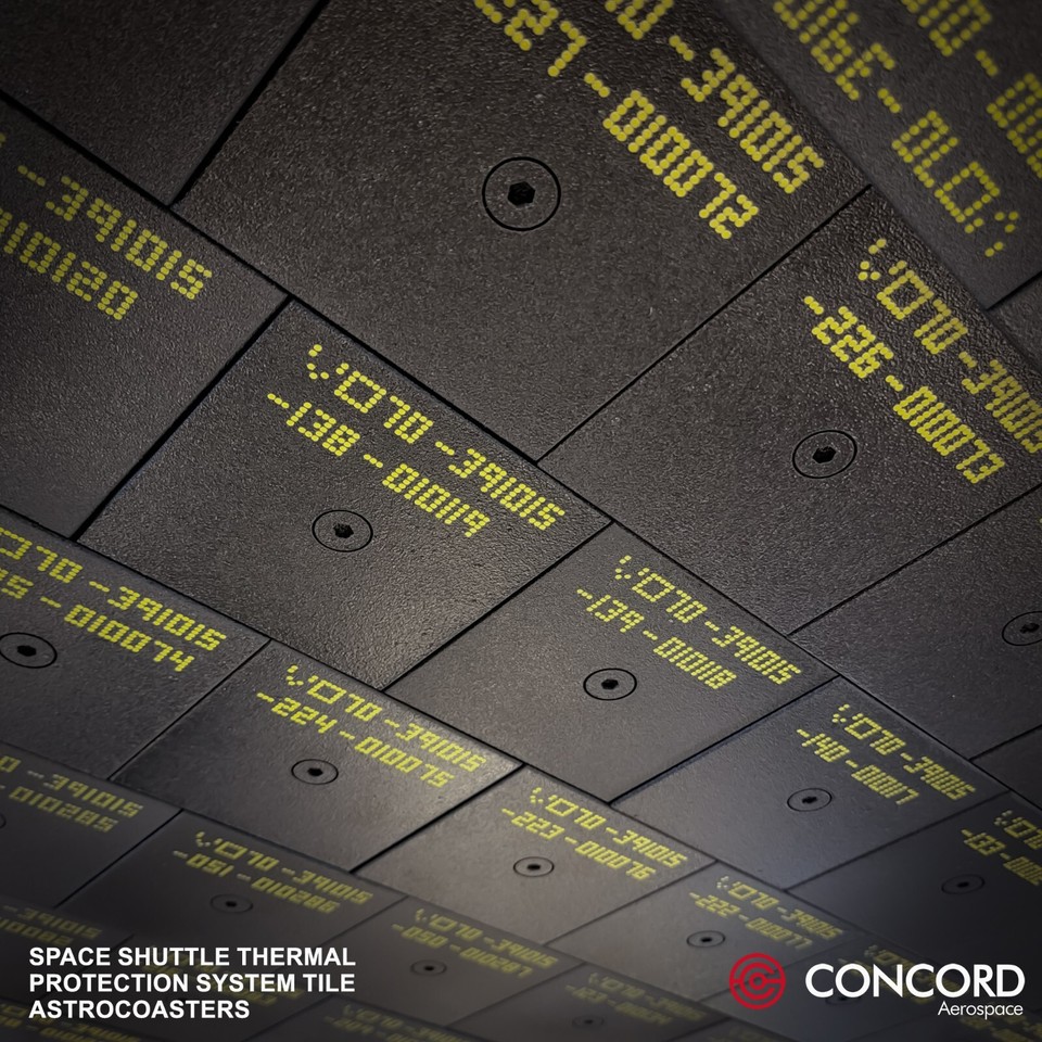 SPACE SHUTTLE THERMAL PROTECTION SYSTEM TILES REPLICA ASTRO COASTERS ...
