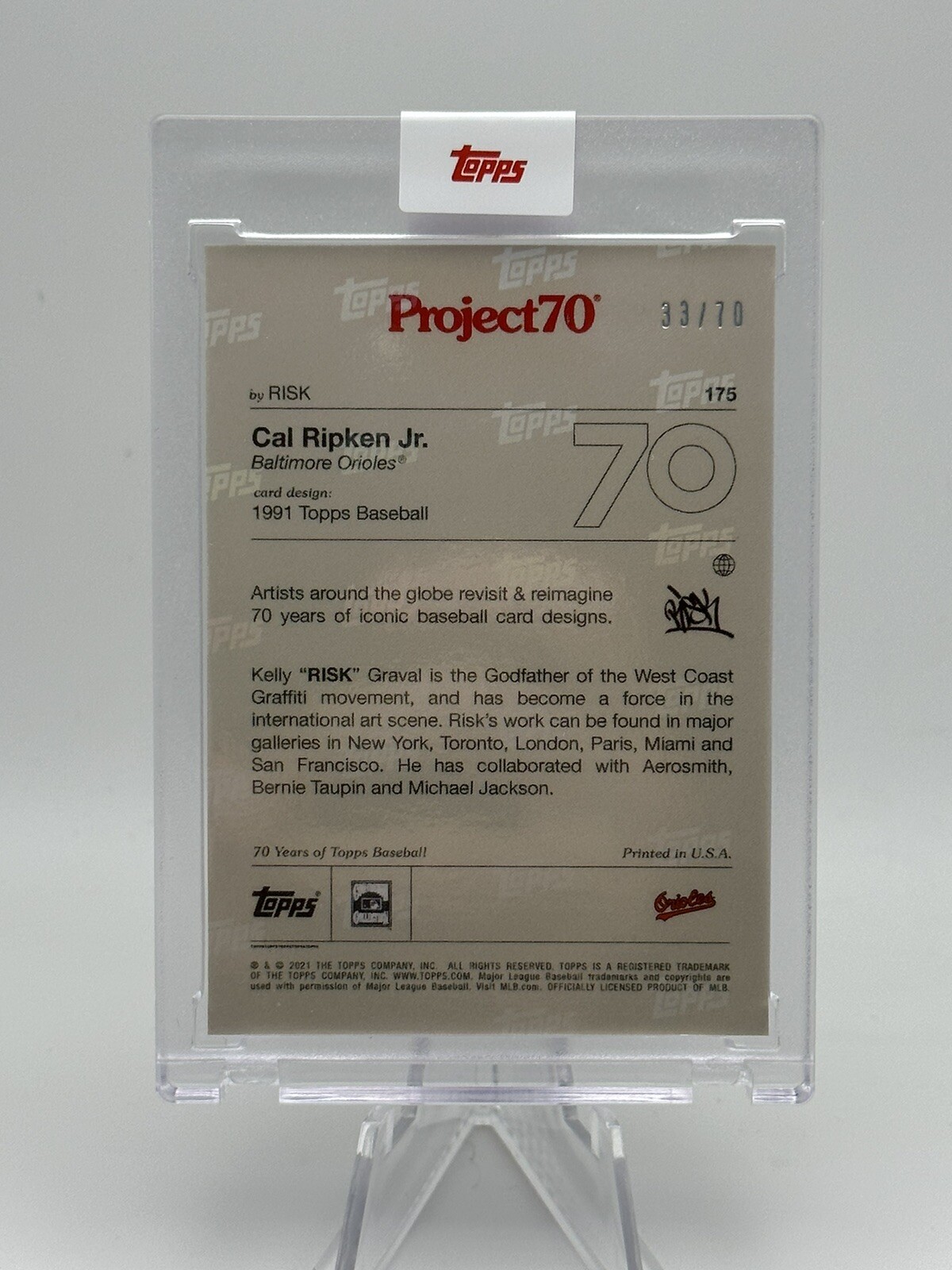 Topps Project 70 Card 175 - 1991 Cal Ripken Jr. by RISK FOIL 33/70 | eBay