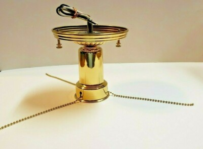 Polished & Lacquered Brass Bead Chain 3 Hole Fixture Hardware Set NEW ...