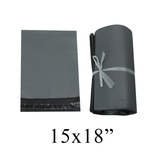 100 X 15x18 INCH STRONG POLY MAILING POSTAGE POSTAL BAGS QUALITY SELF ...