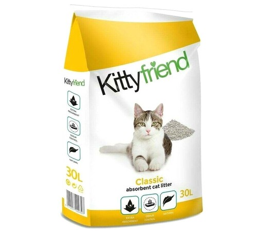 CLASSIC LITTER - (30L) - Kittyfriend Non Clumping bp Clean Sanicat Cat ...