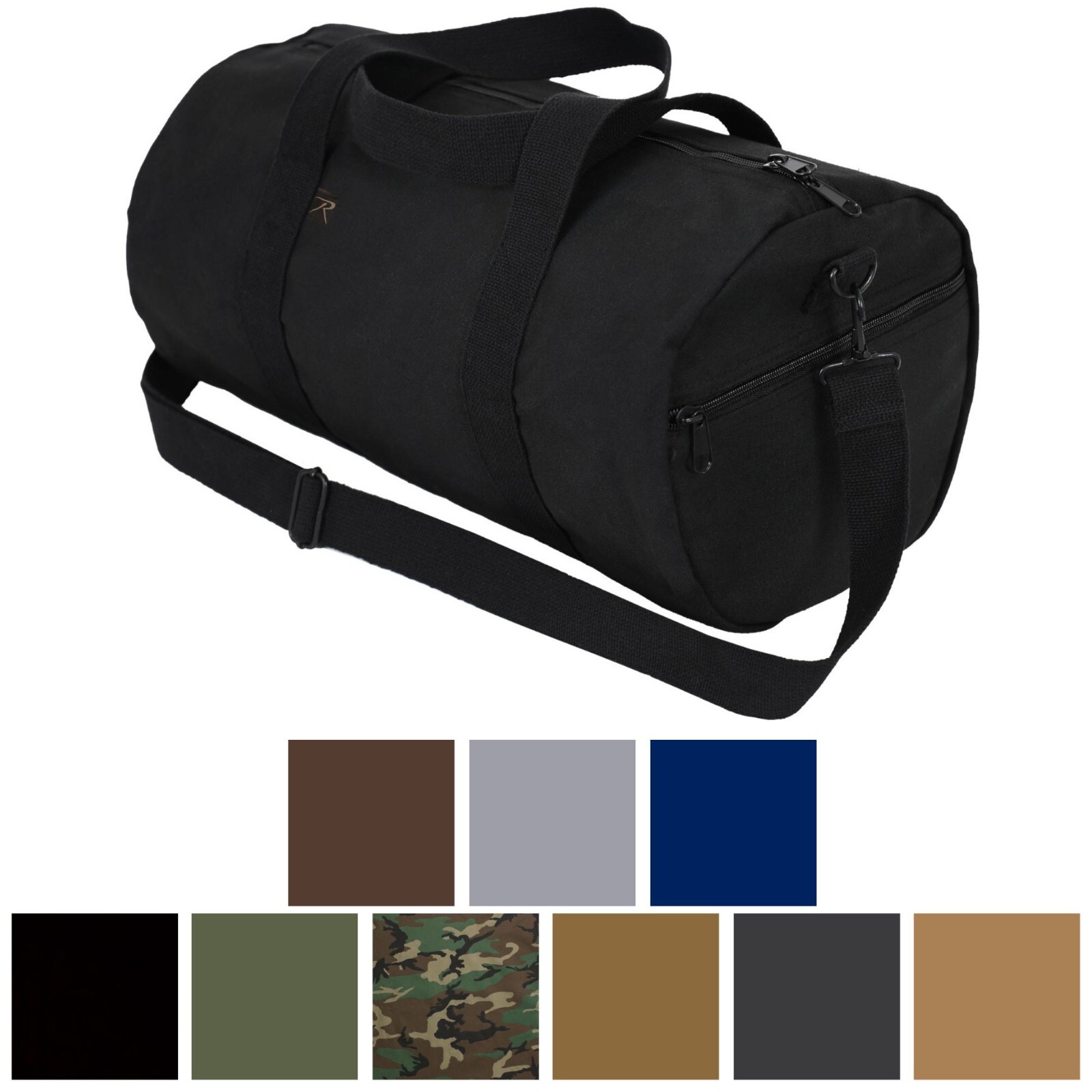 Rothco Canvas Shoulder Duffle Bag Military Canvas Gym Bag Tactical ...
