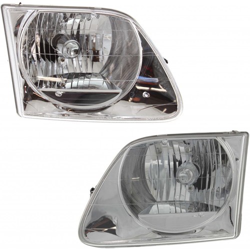 For 2001 2002 2003 Ford F-150 Headlight Pair w/ Bulbs FO2502182 ...