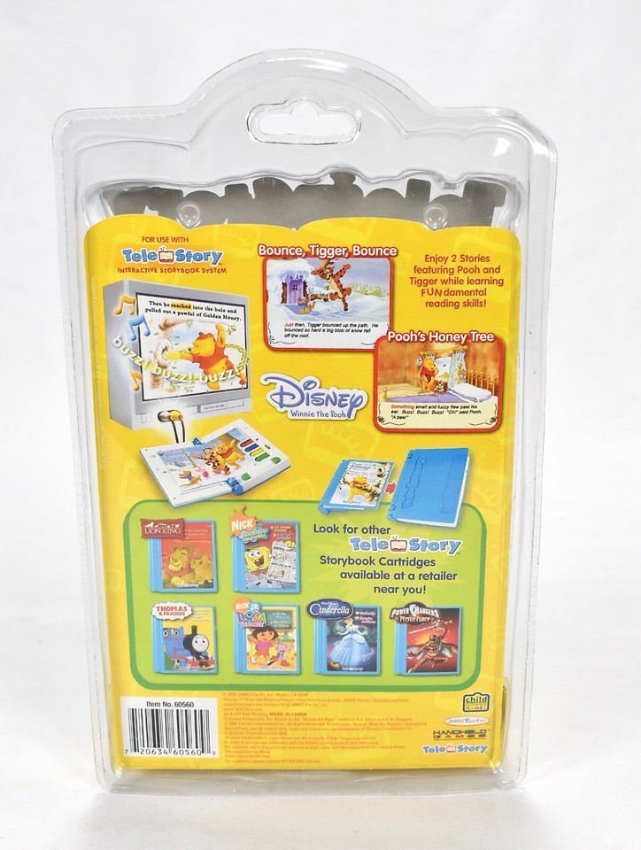 Disneys Winnie The Pooh Telestory Storybook & Cartridge 2 Stories New ...