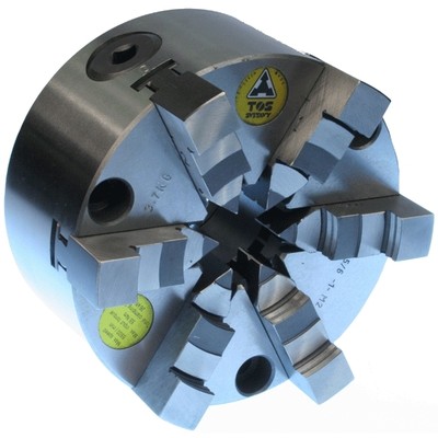 TOS 6 Jaw S/C Lathe Chuck 160mm Complete with Inside & Outside Jaws ...