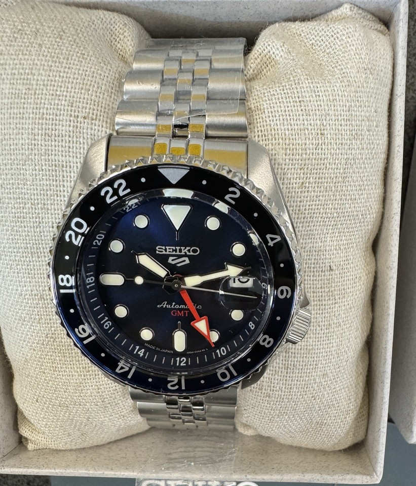 Seiko 5 Sports SKX Series Automatic GMT Blue Dial Watch SSK003 New ...