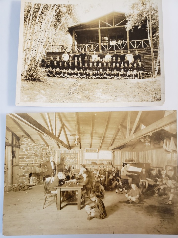 1927 antique PHOTOGRAPHS bantam ct LODGE buildings activities canoe | eBay