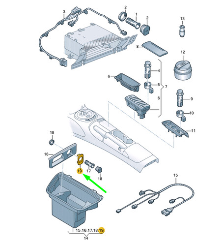 AUDI R8 42 LUGGAGE COMPARTMENT SOCKET TRIM 4E0919180 ORIGINAL for sale ...