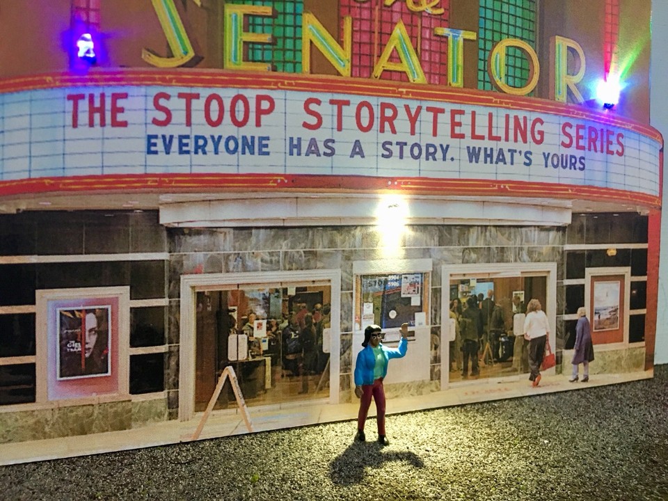HO SCALE MOVIE THEATER - Scratch Built Building Flat-Front w/ LEDs ...